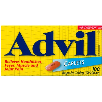 Advil 200mg 100 Caplets – McKnights Pharmacy