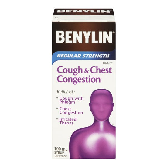 Benylin DM Regular Strength Cough & Chest Congestion Syrup – McKnights ...
