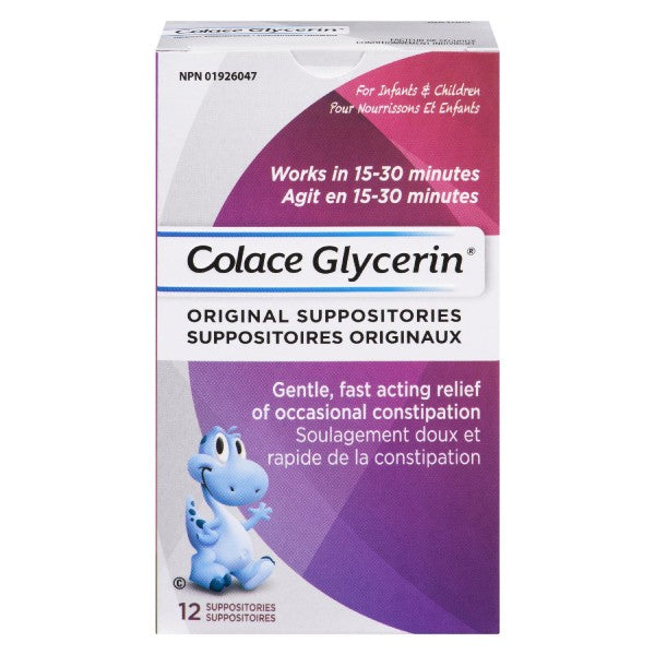 Colace Glycerin Original Suppositories For Infants & Children ...