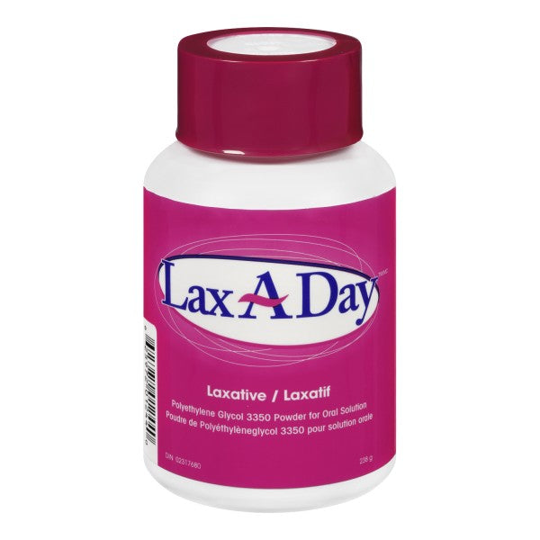 Lax-A-Day Polyethylene Glycol 3350 Laxative Powder – McKnights Pharmacy